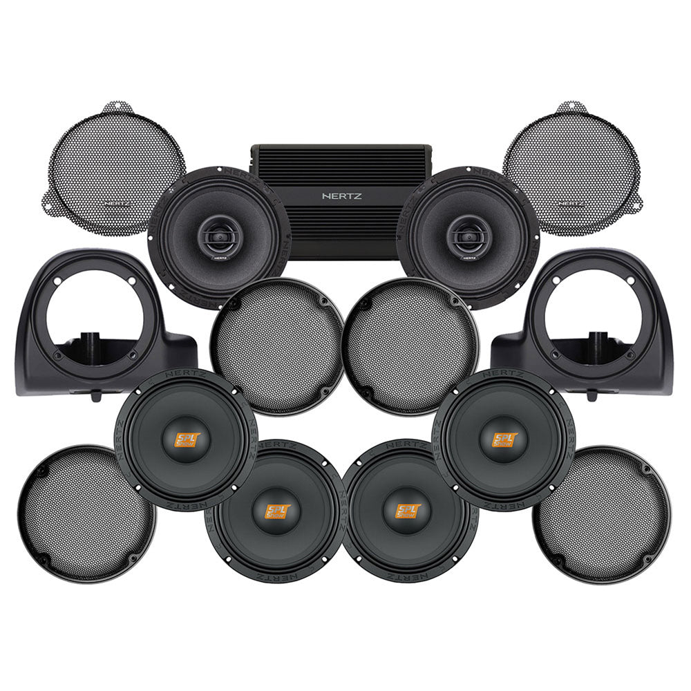 Hertz Stage 6 Plug & Play Amp and Speaker Package with Air-Cooled Lowe ...