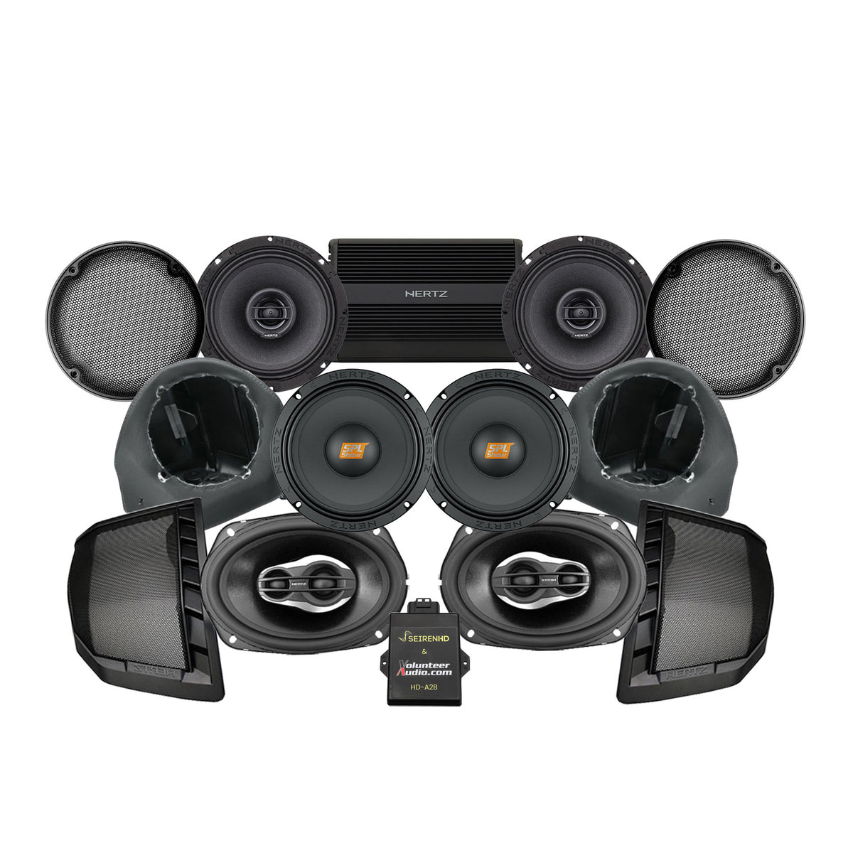Hertz Premium A2B Stage 6 Plug & Play Amp And Speaker Package For 2024 ...